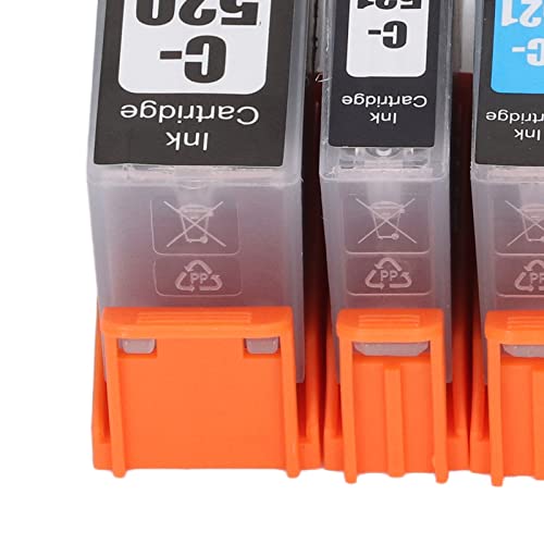 Fafeicy Ink Cartridge ABS Printing Ink Cartridge Standard Size 5% Coverage for PIXMA IP3600 IP4600 IP4700 MX860 Printer (BK BK C M Y 5 Colors)