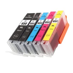 Ink Cartridge Printing Accessory Part Large Capacity Standard Design for PIXMA MG5460 MG5560 MG5660 MG6360 MG6460 MG6660 (BK BK C M Y 5 Colors)