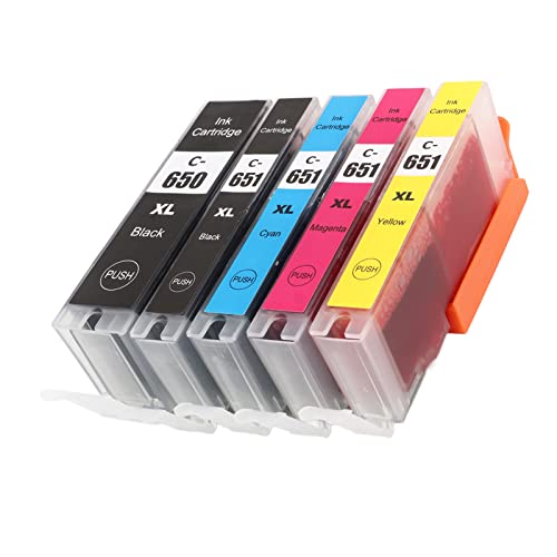 Ink Cartridge Printing Accessory Part Large Capacity Standard Design for PIXMA MG5460 MG5560 MG5660 MG6360 MG6460 MG6660 (BK BK C M Y 5 Colors)