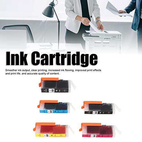 Ink Cartridge Printing Accessory Part Large Capacity Standard Design for PIXMA MG5460 MG5560 MG5660 MG6360 MG6460 MG6660 (BK BK C M Y 5 Colors)