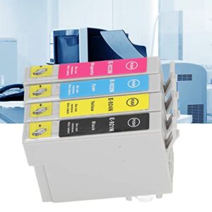 4Pcs Ink Cartridge, BK C M Y Clear Fadeless Printer Cartridge, Print 400 Pages, for Print Photos, Test Papers, Documents