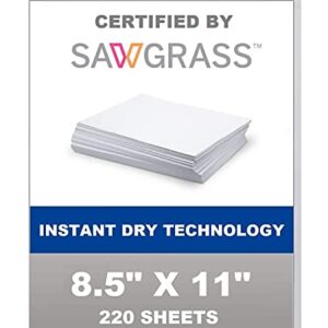 Sawgrass SG500 Printer (Starter Package) Bundle with UHD Inks, 220 Sheets Sublimax Paper, 3 Tapes, 10 Sublimation Blanks, 7-Piece Craft Tool Set, White