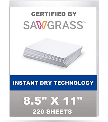 Sawgrass SG500 Printer (Starter Package) Bundle with UHD Inks, 220 Sheets Sublimax Paper, 3 Tapes, 10 Sublimation Blanks, 7-Piece Craft Tool Set, White