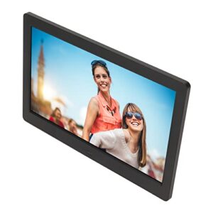 digital photo frame, auto on off timer 10in lcd screen electronic photo album for home (us plug)