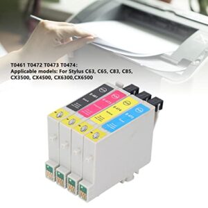 Fafeicy 4PCS Ink Cartridge Replacement, Cartridge Combo Pack Printer Accessories for Printer (T0631/T0632/T0633/T0634)