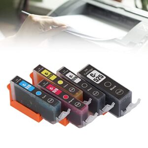 Fafeicy Printer Cartridge Ink Cartridge with Ink for PIXMA IP4850/IP4950 IX6550 MG5150/MG5250 (BK BK C M Y 5 Colors)