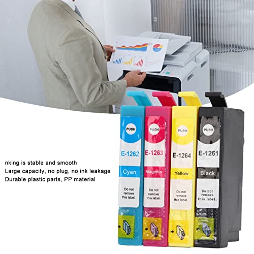 Fafeicy 4PCS Ink Cartridge Replacement for Stylus NX330, 430, for Workforce 520, 60, 435, 545, 630, 633, 635, 645, 840, 845, for WF 3520, 3530, 3540, 7010, 7510, 7520