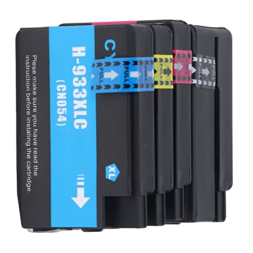 Hilitand 4 Colors Printing Accessory Ink Cartridge Large Capacity Printing Ink Cartridge for Office Printing Photos, Test Papers, Documents