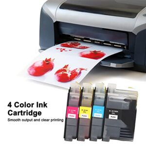 Hilitand 4 Color Ink Cartridge Inkjet Printer Cartridge with Ink Ink Cartridge for Office Printing Photos Test Papers Documents Printer Part