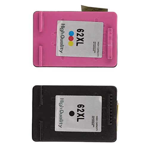 FOSA 2pcs Ink Cartridges, 62XL Colored, Black Print Cartridges Replacement for OfficeJet 200 258 5540 5542 5640 7640 Printer, Standard Ink Cartridge for Office