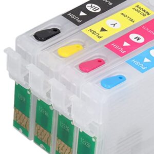 FTVOGUE 4PCS Ink Cartridge,Reusable Printer Refill Inkjet Cartridges PP for Homer Office (T1411/T1412/T1413/T1414)