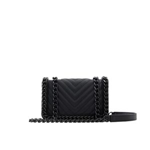 aldo women’s mini greenwald crossbody bag, black/black