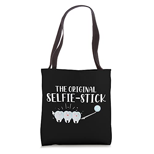 The Original Selfie Stick Dentist Dental Hygiene Tote Bag