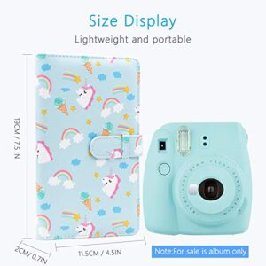 Ablus 96 Pockets Photo Album for Fujifilm Instax Mini 11 90 70 9 8+ 8 LiPlay Instant Camera, Polaroid Snap SnapTouch PIC-300 Z2300 Instant Camera & Zip Instant Printer(Unicorn)