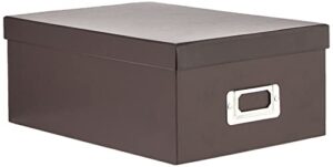 pioneer photo albums b-1s/db b-1s photo storage box, dark brown