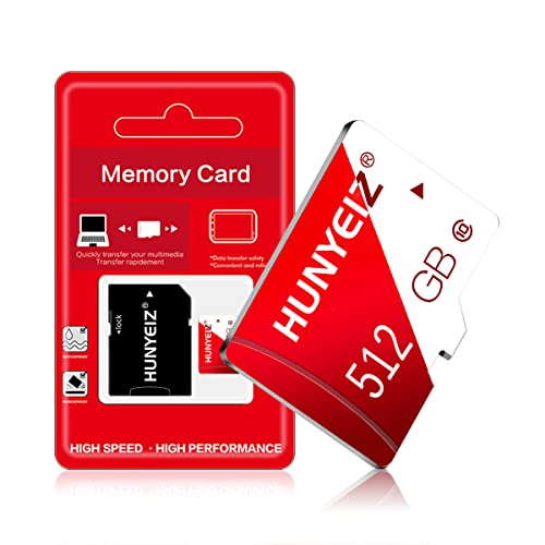 512GB Memory Card Micro SD Card 512GB High Speed Class 10 for Android Smartphone/Camera/Tablet and Drone（512GB