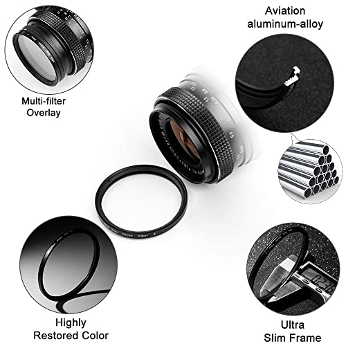 Sedremm Compatible with 77mm Star Filter 3 Pieces Starburst Lens Filter Canon Nikon Sony Olympus Pentax Tarmon Sigma and Other DSLR Cameras 4 Points 6 Points 8 Points