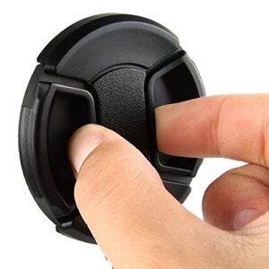 (5 Pcs Bundle) 77MM Front Lens Filter Snap On Pinch Cap, 77 mm Protector Cover for DSLR SLR Camera Lense