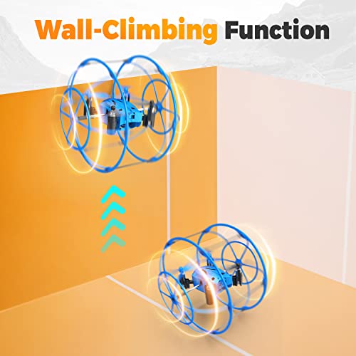 Remote Control Mini Drone for Kids- Bezgar Remote Control Spherical Rolling Quadcopter RC Helicopter 360 Degree Flip Christmas Birthday Gift Indoor Outdoor Toys for Boys Age 4 5 6 7 8-12 RC Drone Beginner