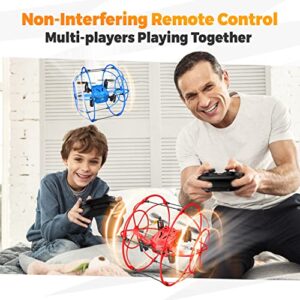 Remote Control Mini Drone for Kids- Bezgar Remote Control Spherical Rolling Quadcopter RC Helicopter 360 Degree Flip Christmas Birthday Gift Indoor Outdoor Toys for Boys Age 4 5 6 7 8-12 RC Drone Beginner