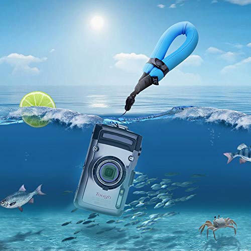 JJC Waterproof Camera Float Strap Cell Phone Float Strap Compatible with Olympus TG-6 TG-5 TG-4 Nikon W300 W100 Canon D30 Fuji XP140 XP130 XP90 XP80 & Smartphone Cell Phone Inside Waterproof Case