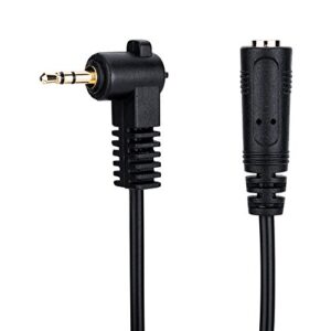 JJC 3.5mm Female to 2.5mm Male Microphone Audio Cable Mic Adapter for Fuji Fujifilm X-T30 II X-T30 X-T20 X-T10 X-PRO3 X-T100 X100V X100F X100T X-PRO2 X-T1 X-E3 X-E2S X-E2 X-E1 and XF10 Camera