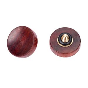 vko wood soft shutter release button compatible with fujifilm x-t30 x-t3 x100f x-t20 x-pro2 x-e2s x20 x30 x100t x100s x-e2 x-e3 xpro-1 sxt-2 x-t10 camera 12mm concave surface red(wood grain random)