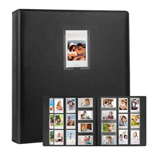 640 pockets photo album for fujifilm instax mini camera, polaroid snap pic-300 z2300 instant camera, 2×3 photo album book for fujifilm instax mini 11 12 9 evo 90 70 40 8 7 liplay instant camera (black)