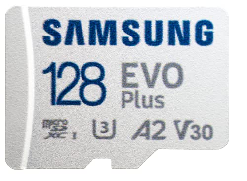 Samsung EVO Plus 128GB Micro SDXC Memory Card for Samsung Phone Works with Galaxy S20 FE, S20 Fan Edition 5G Cell Phone (MB-MC128KA) Bundle with (1) Everything But Stromboli SD & MicroSD Card Reader