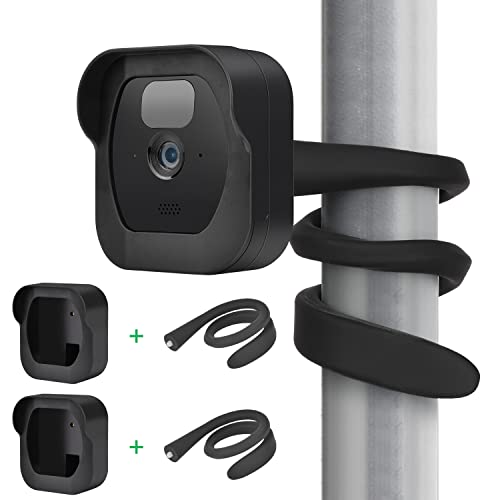 ALERTCAM 2Pack Flexible Twist Mount and Weatherproof Housing Case for All-New Blink Outdoor Home Security Camera - Black