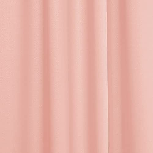 AK TRADING CO. 10 feet x 10 feet Polyester Backdrop Drapes Curtains Panels with Rod Pockets - Wedding Ceremony Party Home Window Decorations - Peach