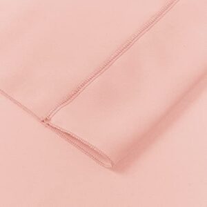 AK TRADING CO. 10 feet x 10 feet Polyester Backdrop Drapes Curtains Panels with Rod Pockets - Wedding Ceremony Party Home Window Decorations - Peach