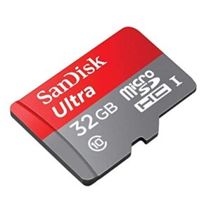 SanDisk 32GB Ultra Micro SDHC Memory Card Class 10 Works with Kodak Smile and Kodak Printomatic Instant Film Camera (SDSQUAR-032G-GN6MN) Bundle with (1) Everything But Stromboli Micro Card Reader