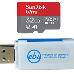 SanDisk 32GB Ultra Micro SDHC Memory Card Class 10 Works with Kodak Smile and Kodak Printomatic Instant Film Camera (SDSQUAR-032G-GN6MN) Bundle with (1) Everything But Stromboli Micro Card Reader