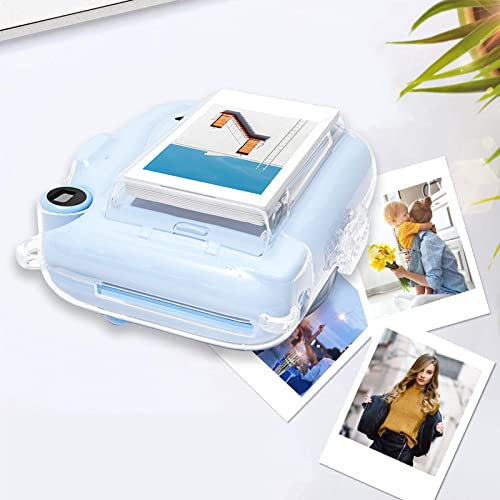 MUZIRI KINOKOO Mini 11 Case Compatible with Fuji Instax Mini 11 Instant Camera -Hard PVC Crystal Clear Case with Back Photo Pocket to Store Films -Transparent