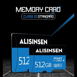 512GB Micro SD Card Tf Card Class 10 Memory Card with a Sd Adapter High Speed for Android Smartphone,Digital Camera,Tablet and Drone MicroSD