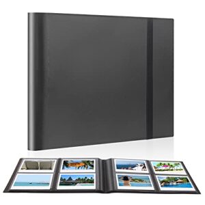 160 pockets photo album for fujifilm instax wide 300, polaroid 600 i-type 3.5×4.5 inch film album, compatible with polaroid now onestep2 onestep+ instant camera, pop lab print camera (black)