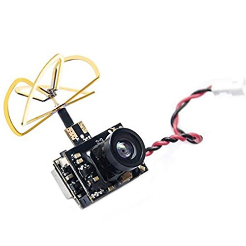 AKK Micro FPV AIO Camera (600TVL) and 5.8G 0/25/50/200mW Switchable Transmitter with Clover Antenna for FPV RC Car FPV Racing Drone Quadcopter Micro RC Plane Whoop Blade Inductrix