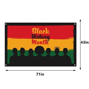 Black History Month Photo Backdrop Black History Month Banner African American Juneteenth Deocr and Supplies for Home