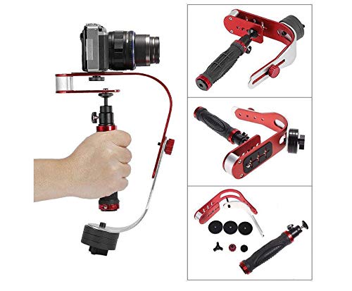 Wondalu PRO Video Camera stabilizer for GoPro, Smartphone, Canon, Nikon - or Any Camera up to 2.1 lbs