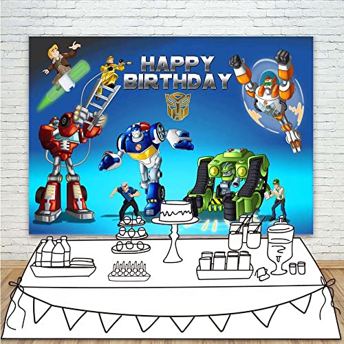 Similar Transformers Rescue Bots Backdrop 5x3ft Happy Birthday Transformers Rescue Bots Birthday Decorations Banner Vinyl Transformers Backdrop Background for Boys 2nd Birthday