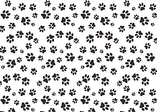 Cartoons Puppy Dog Paw Theme Photography Backdrops Kids Boys Birthday Party Banner Photo Background Newborn Baby Shower Candy Cake Table Decor Photobooth Props 5x3ft Vinyl