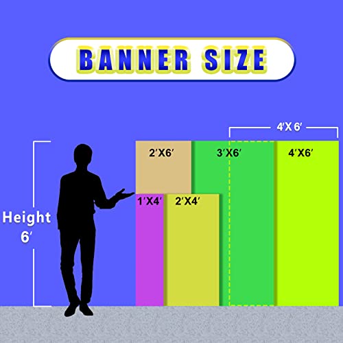 Custom Banners and Signs for Outdoor 6'x2' Customize Personalized Photo Text Background Banner Printing Decoration Backdrop for Birthday Party Business Graduation Wedding Event