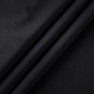 Black Backdrop Curtains for Parties 5ft x 10ft 2 Panels Thick Fabric Backdrop Drape for Birthday Graduations