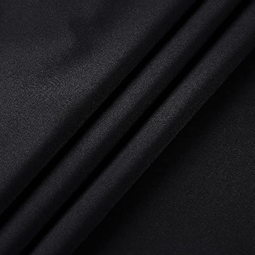 Black Backdrop Curtains for Parties 5ft x 10ft 2 Panels Thick Fabric Backdrop Drape for Birthday Graduations