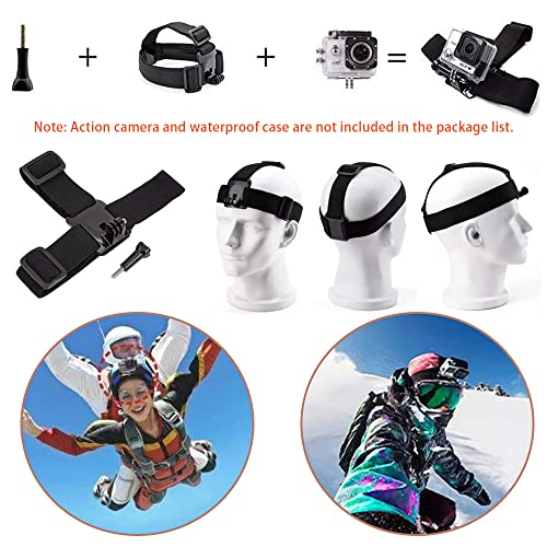 VVHOOY Action Camera Accessories Kit Chest Mount Suction Cup Selfie Stick Head Strap Floating Handle Compatible with Dragon Touch, GoPro HERO11 HERO9 HERO10 HERO8, AKASO EK7000 Brave 4 Brave 7 LE