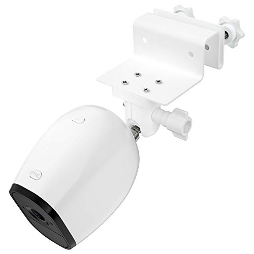 HOLACA Gutter Mount for Arlo Pro 4 eufyCam 2C Pro E and 2 E20 E40 L20,Arlo Essential,Arlo Pro 2,Arlo Pro 3,Wyze Cam Outdoor,Arlo GO,Arlo Ultra Ultra 2,Arlo Light and Solar Panel(2 Pack, White)