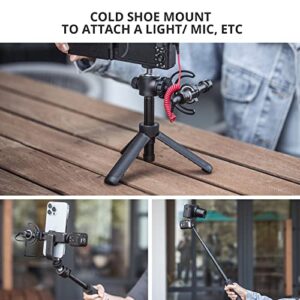 PGYTECH Extension Pole Tripod for Mirrorless Cameras, Mini Selfie Stick Portable Travel Vlog Webcam Desk Mount, Small Vlogging Stand for Camera