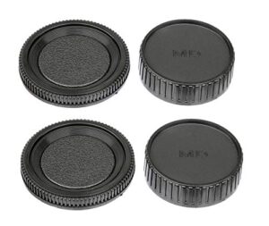 (2 packs) fotasy md lens rear cap, md body cap, minolta md lens back cover, minolta mc lens cap, minolta rokkor body cap, lens cover body cap fits minolta rokkor md mc mount camera lense, md_2