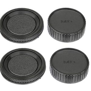 (2 Packs) Fotasy MD Lens Rear Cap, Md Body Cap, Minolta MD Lens Back Cover, Minolta MC Lens Cap, Minolta Rokkor Body Cap, Lens Cover Body Cap fits Minolta Rokkor MD MC Mount Camera Lense, MD_2